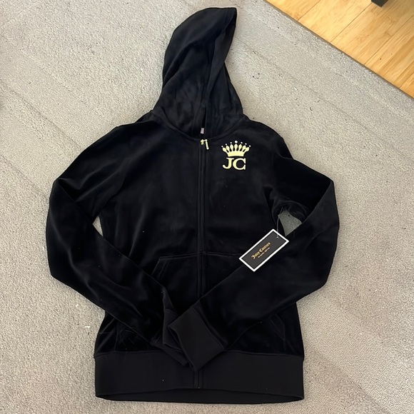 Juicy Couture | Jackets & Coats | Nwt Juicy Couture Black Velvet Jacket ...